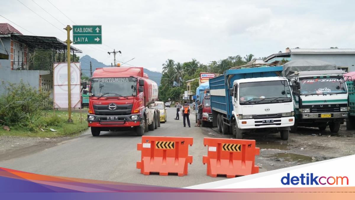Ancaman Tilang Menanti Truk Langgar Aturan Pembatasan di Jalur Camba Maros