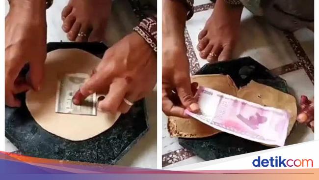 Wanita Iseng Masukkan Uang Rp 90 Ribu ke Adonan Roti, Begini Jadinya!
