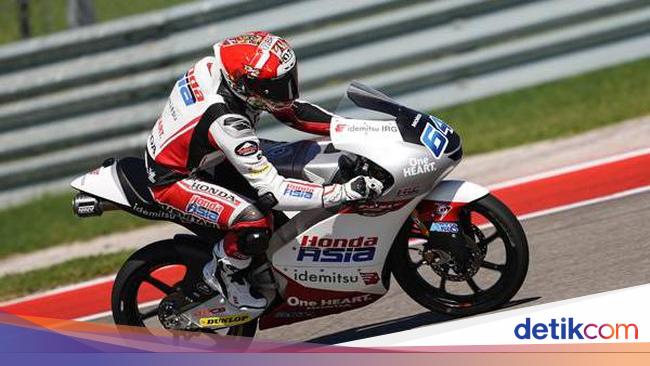 Mario Aji Cetak Sejarah di Moto3 Amerika: Start Ke-25, Finis Dapat Poin