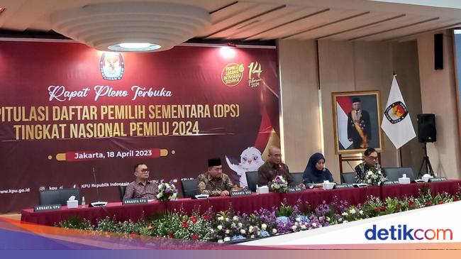 KPU Gelar Rapat Pleno Daftar Pemilih Sementara Pemilu 2024