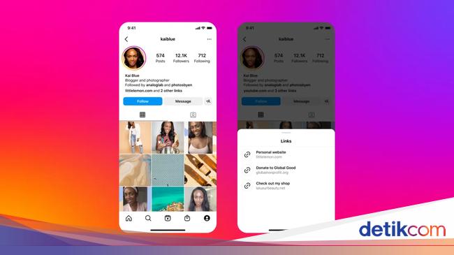 Pengguna Instagram Kini Bisa Taruh 5 Link di Bio, Begini Caranya