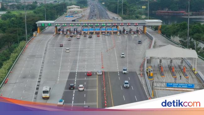 H-1 Lebaran, Arus Mudik di GT Cikampek Utama Lengang