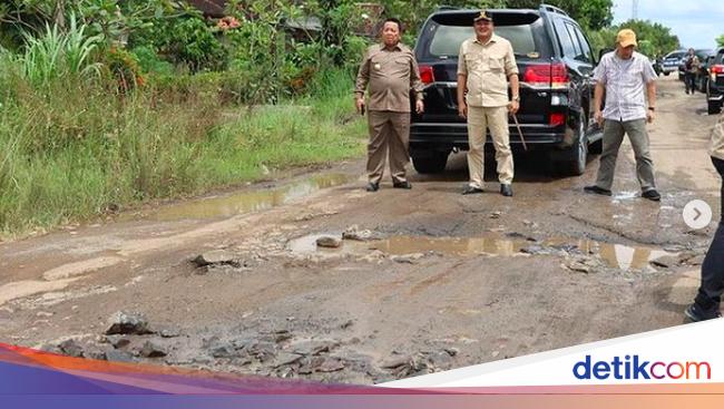 Jelang Kedatangan Jokowi, Jalan 'Mandi Lumpur' di Lampung Bakal Dibeton