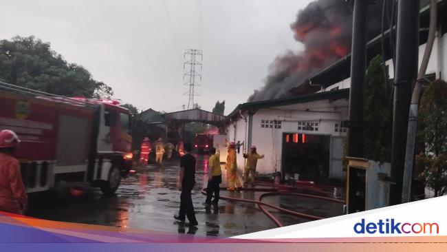 Kebakaran Pabrik di Citeureup Padam, Diduga Akibat Tersambar Petir