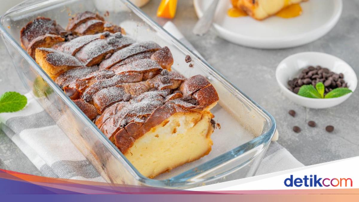 Resep Puding Roti Chocolate Chips yang Legit Manis untuk Camilan