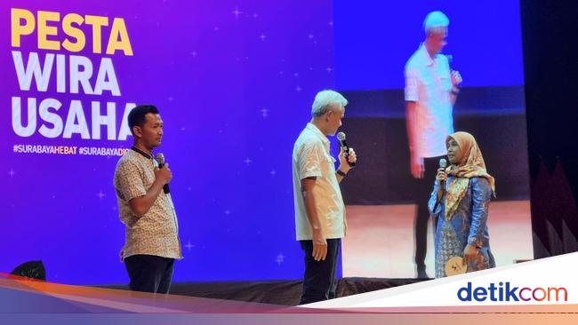 Ganjar Bagikan Resep Sukses untuk Pelaku UMKM Surabaya