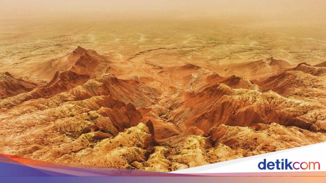 Potret Gunung Dahong China yang Menyerupai Dataran Mars