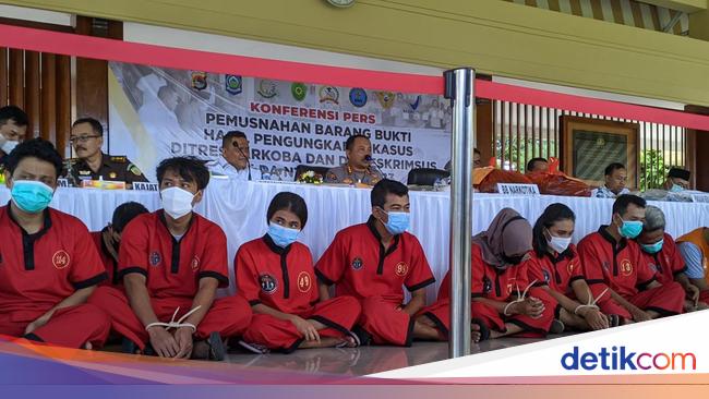 23 Bandar dan Kurir Narkoba Ditangkap, Barbuk 1,6 Kilogram Sabu