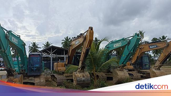 4 Pekerja Tambang Emas Ilegal di Pohuwato Ditangkap, 4 Ekskavator Disita