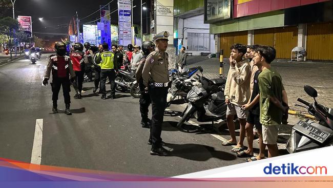 Cegah Balap Liar di Gresik, Polisi Razia Puluhan Motor Bodong