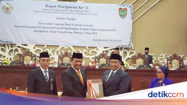 Pemprov Kalteng Raih Opini WTP Ke-9 Kali dari BPK RI
