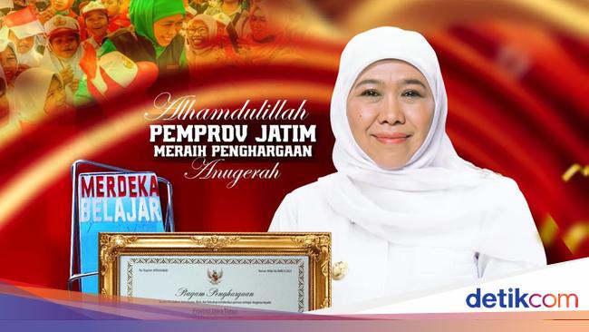 Gubernur Khofifah Raih Penghargaan Dari Kemendikbudristek