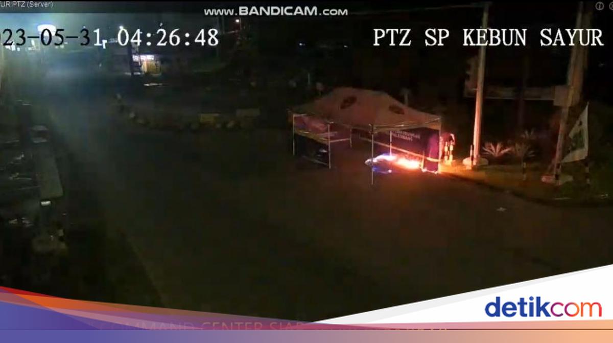 Pos Pantau Truk ODOL Dishub dan Polisi di Palembang Dibakar Orang Tak ...