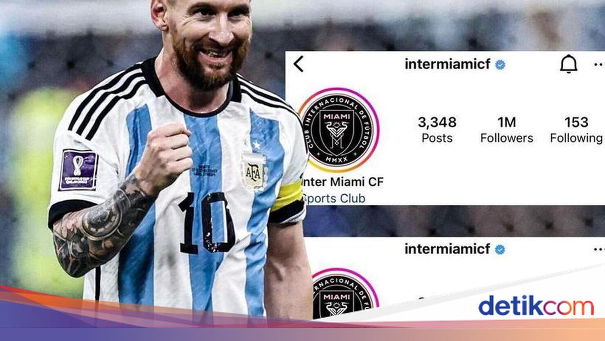Messi Gabung, Followers IG Inter Miami Naik 1 Juta dalam Hitungan Menit