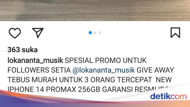 Akun Instagram Lokananta Solo Kena Hack, 2 Orang Kena Tipu