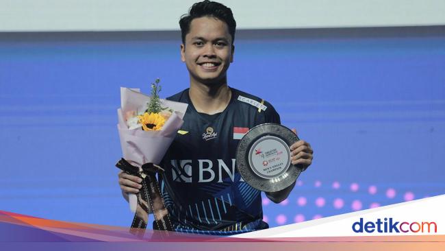 Kalahkan Anders Antonsen, Anthony Ginting Juara Singapore Open 2023