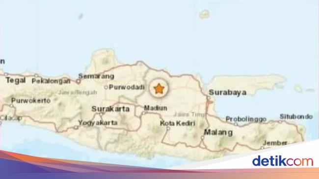 BPBD Sebut Gempa Bojonegoro M 4.0 Bukan dari Aktivitas Sesar Kendeng
