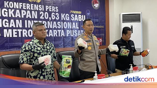 Polres Jakpus Gagalkan Peredaran 20,6 Kg Sabu Jaringan Internasional Polres Jakpus Gagalkan Peredaran 20,6 Kg Sabu Jaringan Internasional
