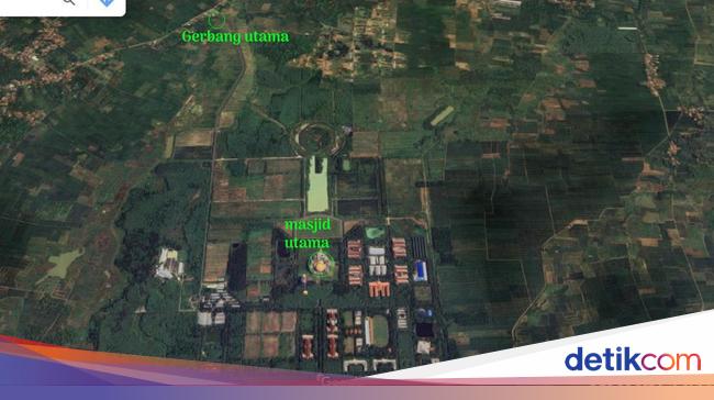 Kemegahan Ponpes Al-Zaytun dari Citra Satelit