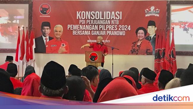 PDIP Sebut Orang NTB Tak Tahu Diri Jika Tak Pilih Ganjar di Pilpres