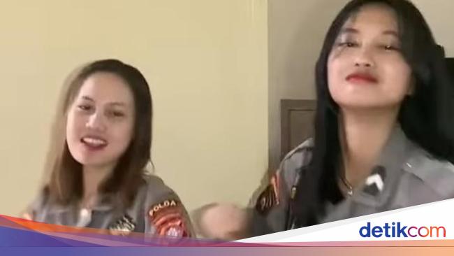 Ulah Iseng 2 Wanita Joget Pakai Baju Polri Punya Teman Berujung Diusut Propam