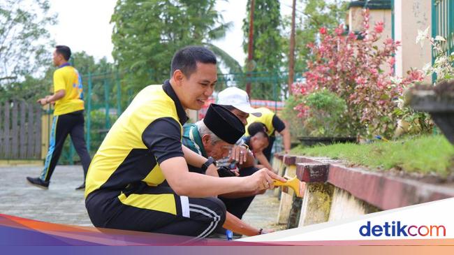 Polres Kobar Revitalisasi Situs Budaya Istana Kuning di Hari Bhayangkara