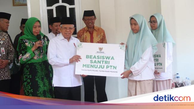 Ada Beasiswa Pemerintah, Ma'ruf Amin Dorong Santri Lanjut Perguruan Tinggi