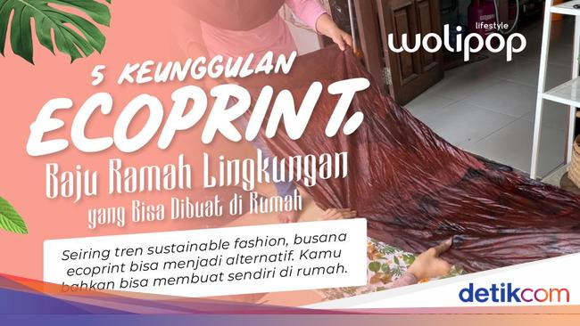 Infografis: 5 Keunggulan Ecoprint, Baju Ramah Lingkungan Buatan di Rumah