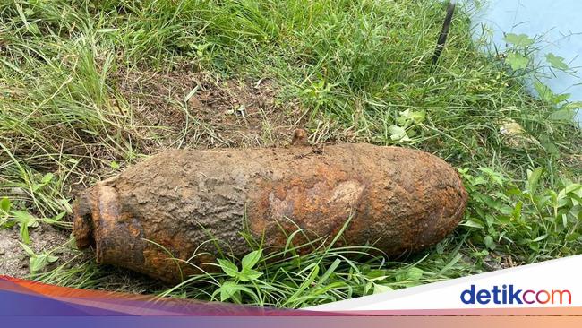 Penampakan Bom Sisa Perang Dunia II Ditemukan Masih Aktif di Sentani Jayapura