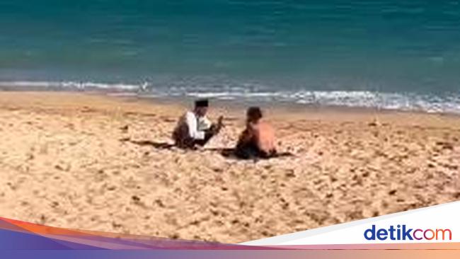 Viral 3 Kakek Mesum Rekam Payudara Bule di Pantai Kuta Mandalika
