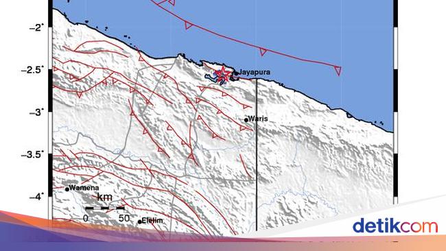Gempa Bumi Terkini M 4,2 Guncang Jayapura Papua, Berpusat di Darat