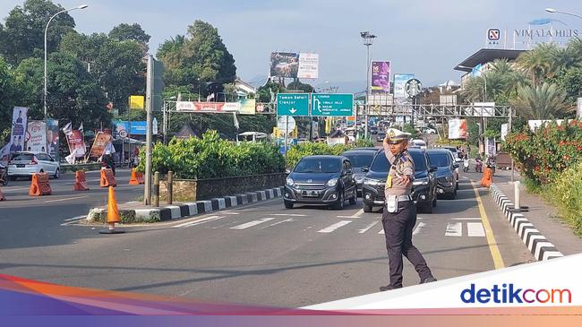 One Way Arah Jakarta Berakhir, Lalin Kawasan Puncak Bogor Kembali Normal