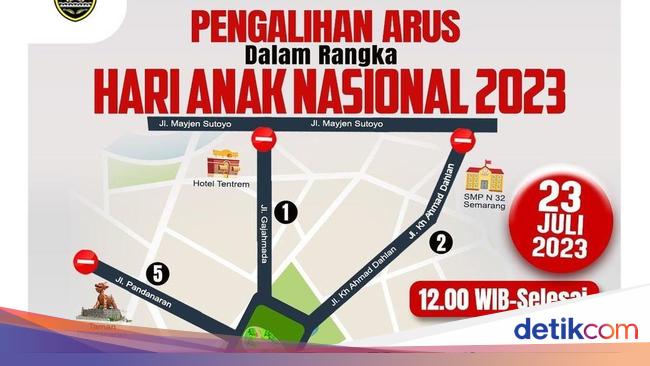 Puncak Hari Anak Nasional di Simpang Lima Semarang Besok, Ada Penutupan Jalan