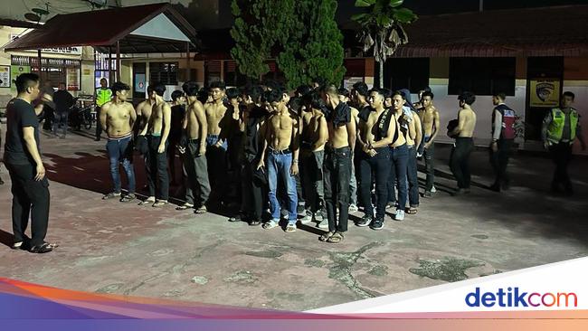 Pesta Miras Geng Motor di Asahan Dibubarkan Polisi, 60 Remaja Diamankan