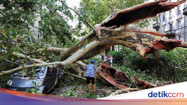 Dahsyatnya Dampak Hujan Badai di Milan