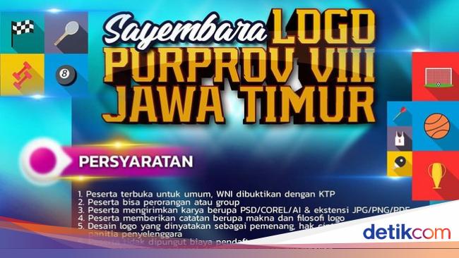 Sayembara Desain Logo Porprov VIII Jatim, Total Hadiah Rp 20 Juta