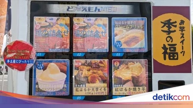 Unik! Vending Machine di Jepang Ini Khusus Jual Olahan Ubi Manis