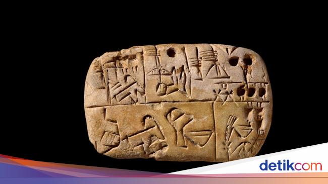 Teks Tertulis Pertama di Dunia, Ditorehkan pada Kepingan Batu Kapur