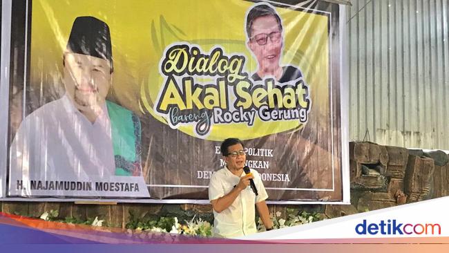 Reaksi Rocky Gerung Usai Dilaporkan Dituding Hina Jokowi