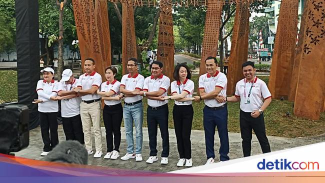 Heru Budi dan Delegasi MGMAC 2023 Resmikan Taman ASEAN di Jaksel