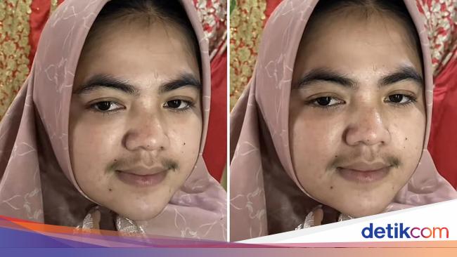 Viral Pengantin Wanita Berkumis di Padang, Makeupnya Jadi Sorotan