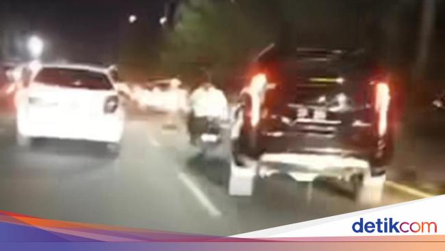 Anak Waka DPRD Sulsel Bareng Pacar Saat Ugal-ugalan Bawa Pajero di Makassar
