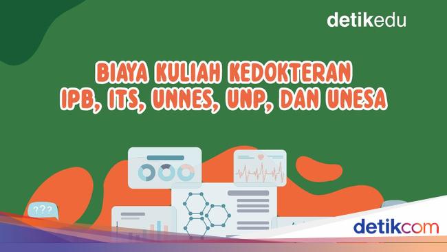 Infografis: Biaya Kuliah Kedokteran IPB University, ITS, Unnes dan UNP