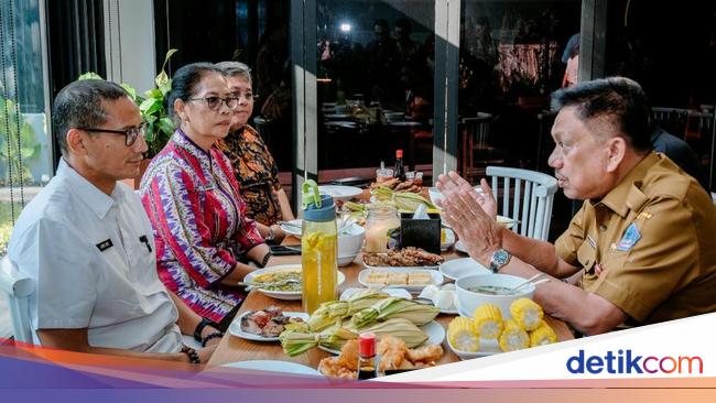 Sandiaga Uno Bertemu Olly Dondokambey, Bahas Cawapres Ganjar?