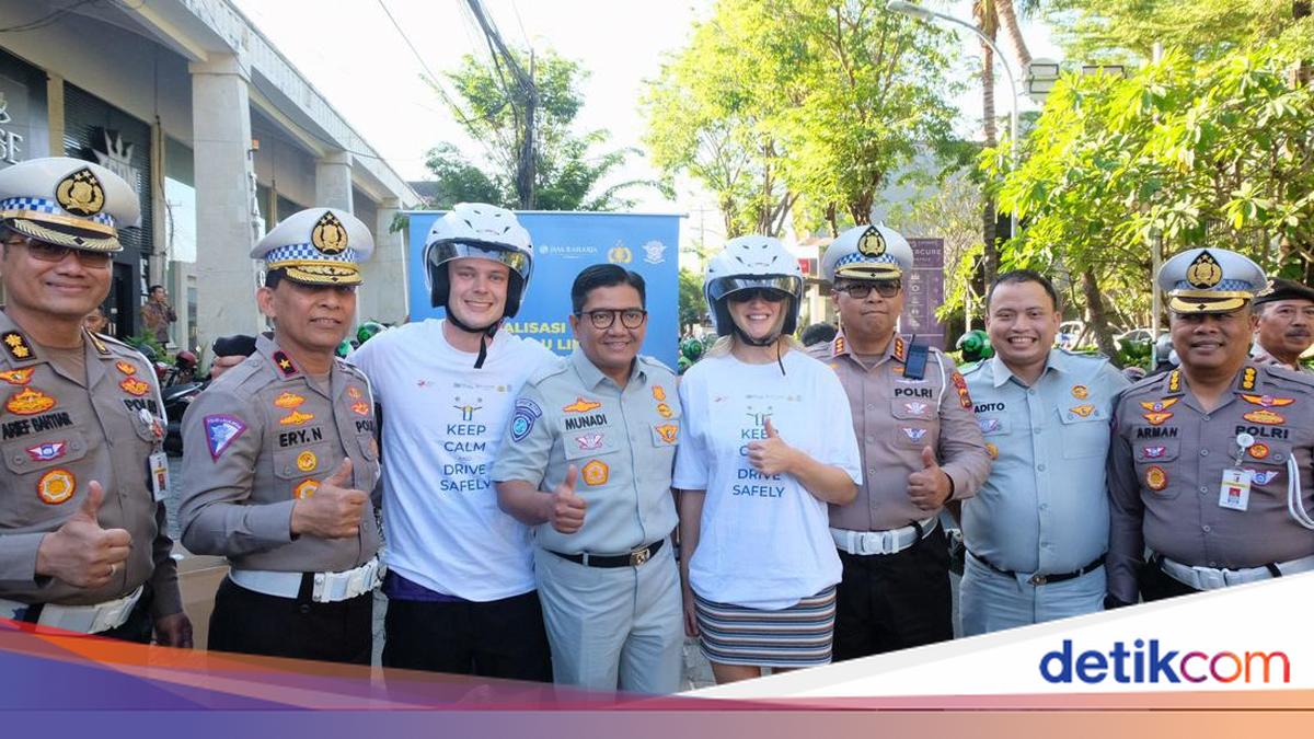Sasar Turis Asing, Jasa Raharja Gelar Kampanye Keselamatan Lalin di Bali