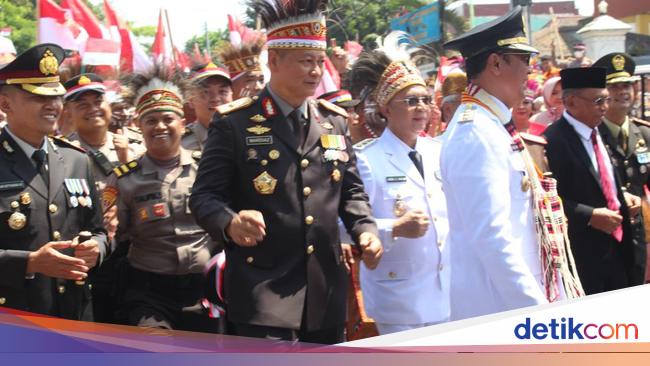 Kasetukpa Lemdiklat Polri Rayakan HUT RI Ke-78 di Sukabumi