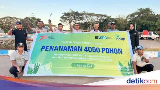 Peringati HUT Ke-78 RI, ASDP Tanam 4.050 Bibit Pohon di 27 Cabang Se-RI