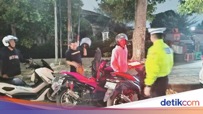 Sejumlah Pemotor Berknalpot 'Brong' Terjaring Razia di Bogor