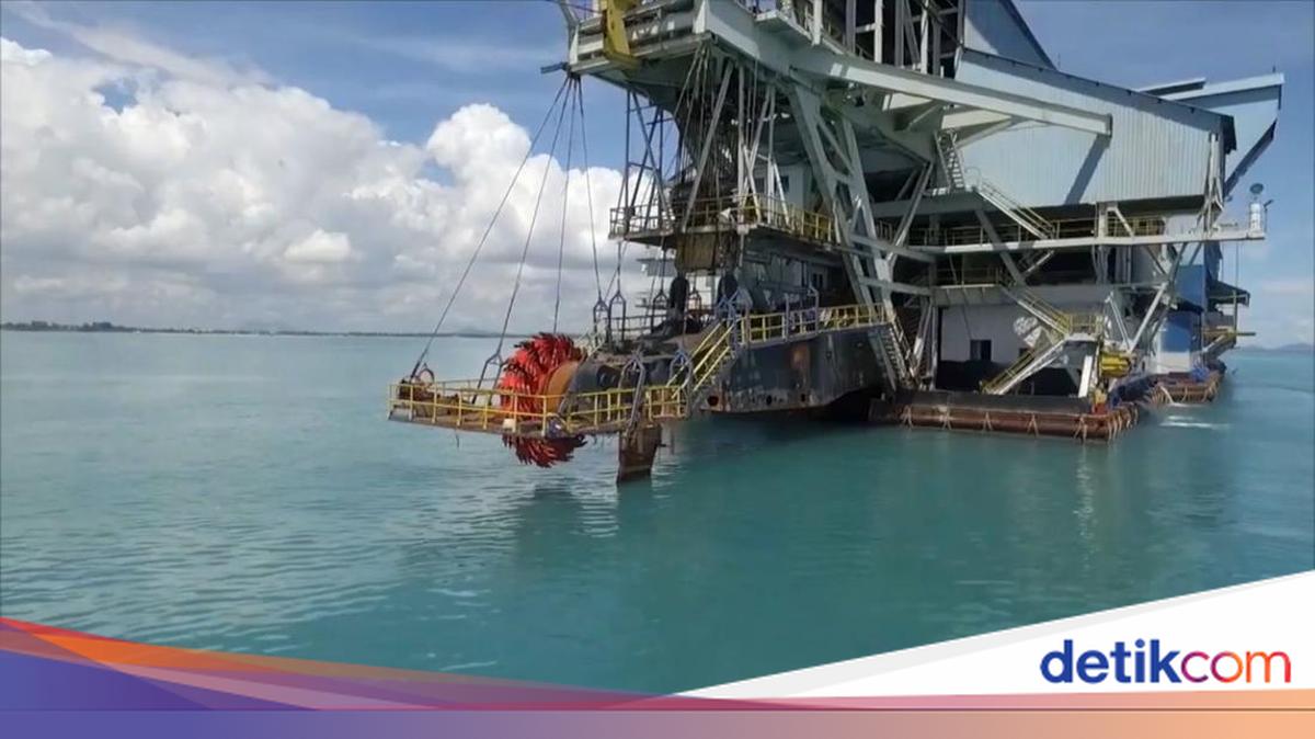 Kapal Isap Produksi Timah Tenggelam di Perairan Cupat Bangka
