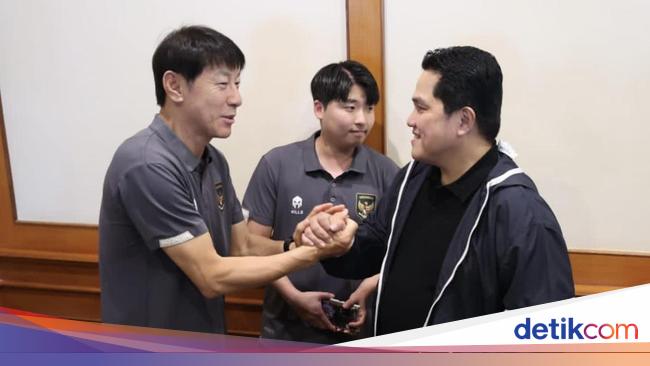 Erick Thohir Bicara soal Perpanjangan Kontrak Shin Tae-Young